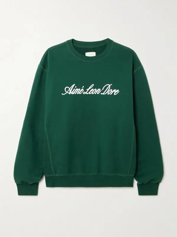 Aimé Leon Dore Logo-print Sweatshirt - Green
