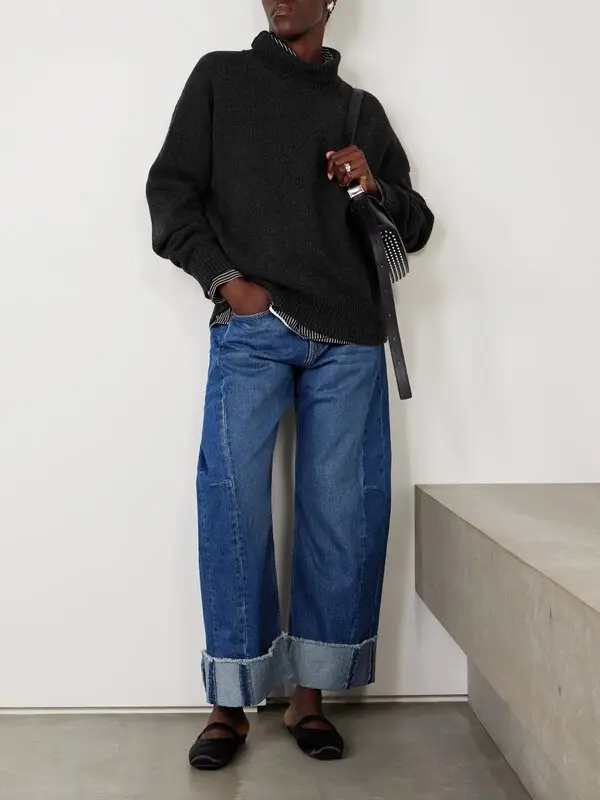 Daughter Balla Wool Turtleneck Sweater - Gray