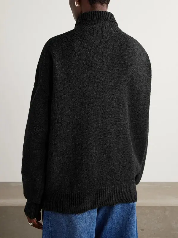 Daughter Balla Wool Turtleneck Sweater - Gray