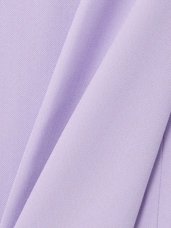 Wardrobe.NYC Pleated Grain De Poudre Wool Pants - Purple