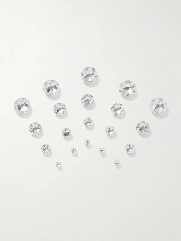 JENNIFER BEHR Set Of 10 Crystal Hair Magnets - Silver