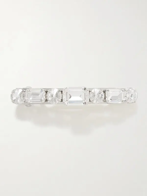 JENNIFER BEHR Justine Crystal Hair Clip - Silver