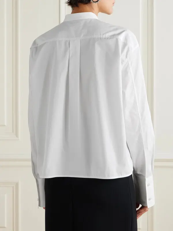 JIL SANDER Thursday Cotton-poplin Shirt - Neutrals
