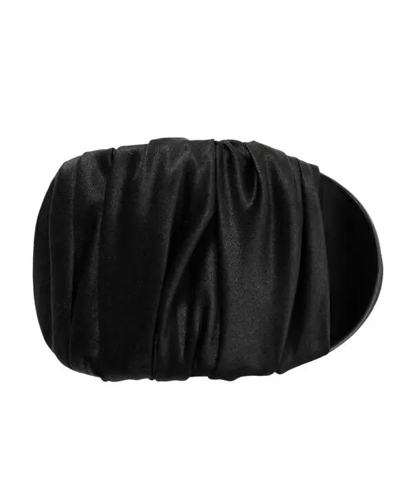 JENNIFER BEHR Tasha Ruched Satin Hair Clip - Black