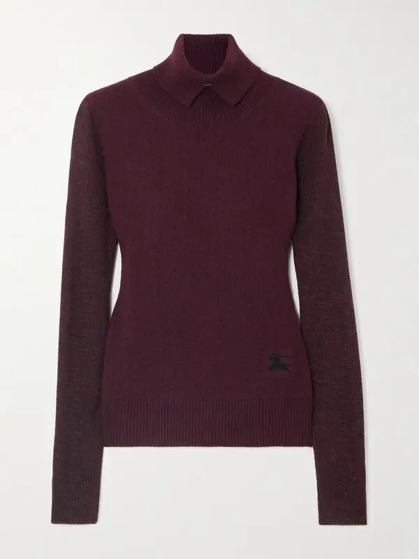 Burberry Brushed Wool-blend Turtleneck Sweater