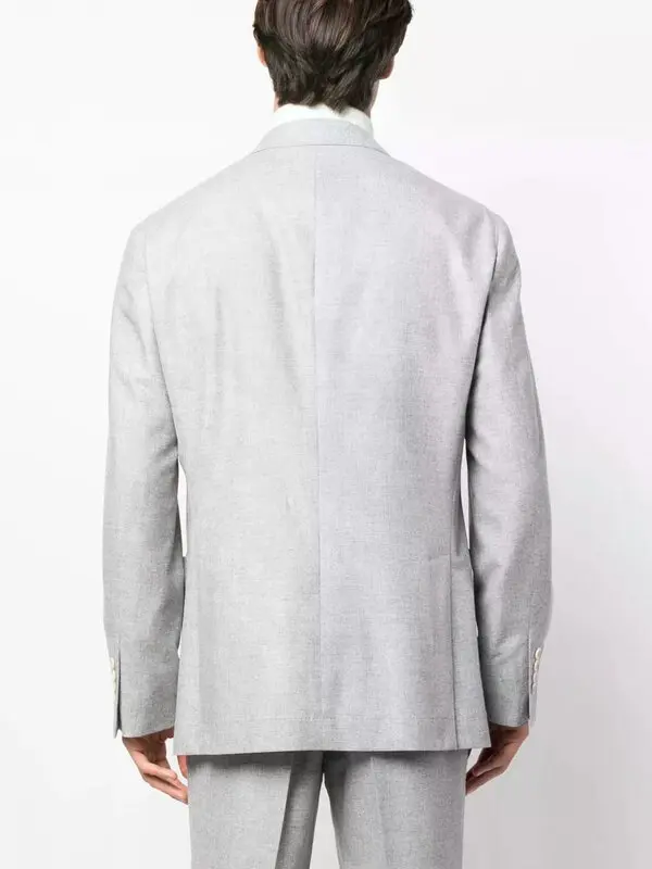 Brunello Cucinelli Double Breasted Wool Blazer