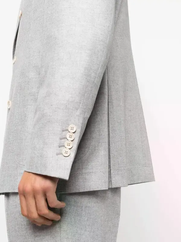 Brunello Cucinelli Double Breasted Wool Blazer