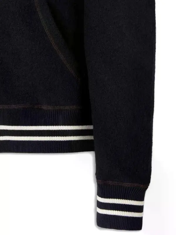 WALES BONNER Hooded Wool Cardigan