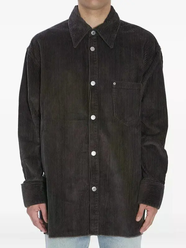 AMI Paris Corduroy Patch-pocket Shirt Jacket