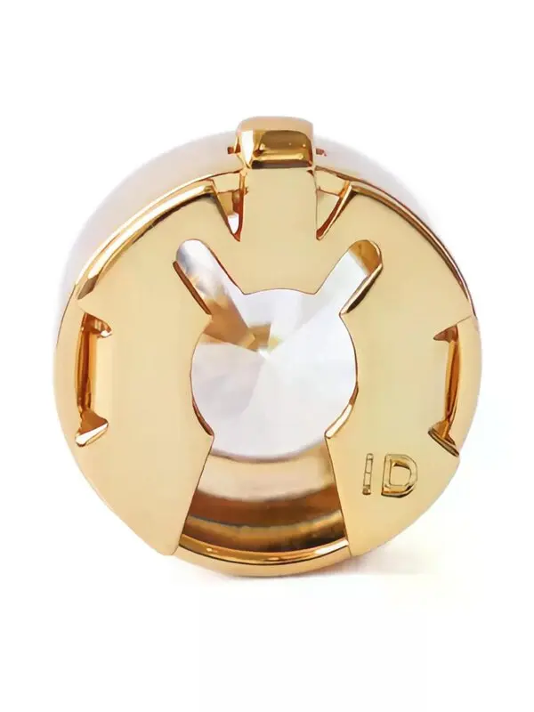 IZABEL DISPLAY Stone-embellished -plated Button Cover - Gold