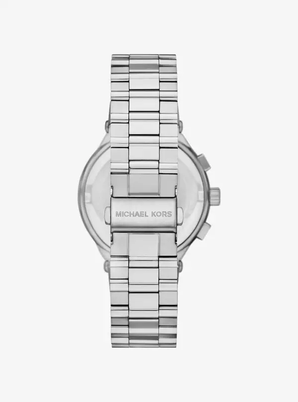 Michael Kors Oversized Billie Watch With Blue Dial - Silver
