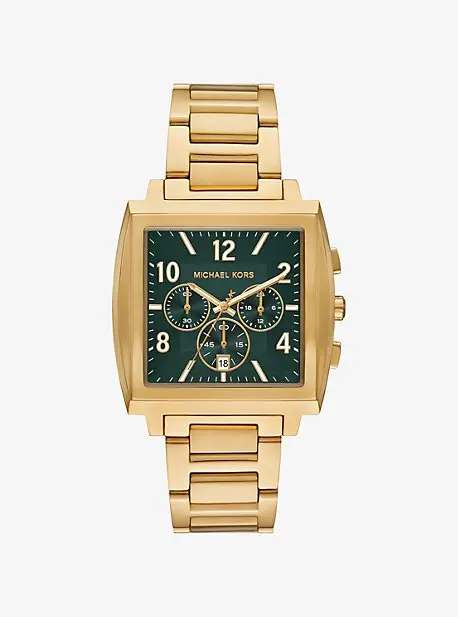 Michael Kors Oversized Rhys -tone Watch - Gold