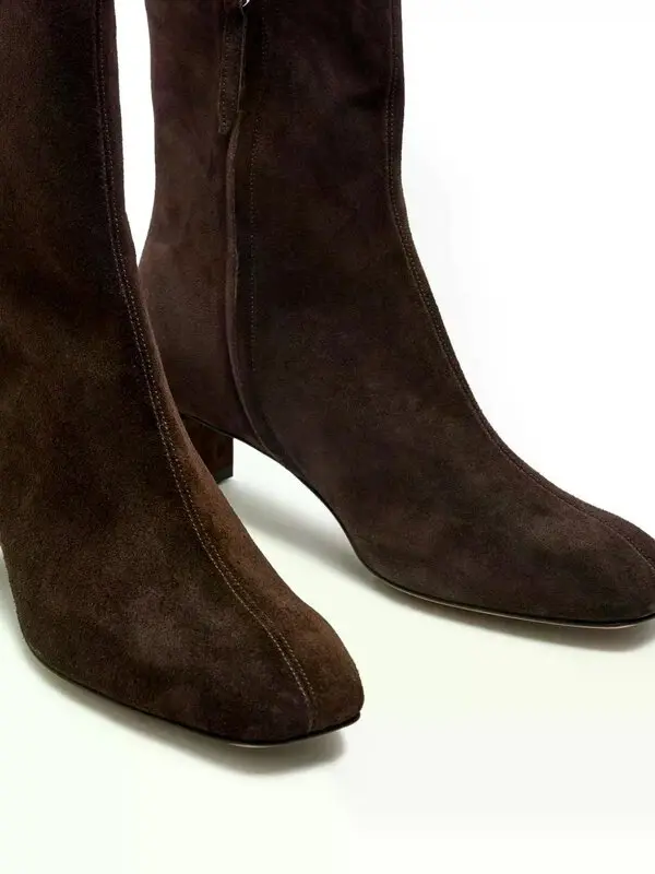AeydĒ 45mm Millie Suede Block-heel Boots