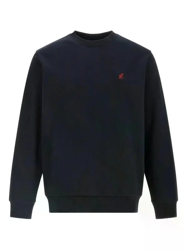 Gramicci Logo-embroidered Crew-neck Sweatshirt - Blue