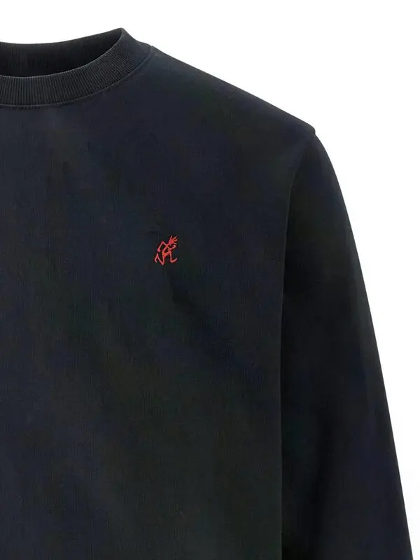 Gramicci Logo-embroidered Crew-neck Sweatshirt - Blue