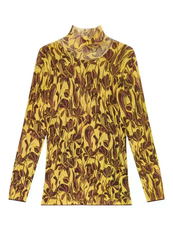Malìparmi Floral-print Turtleneck Top