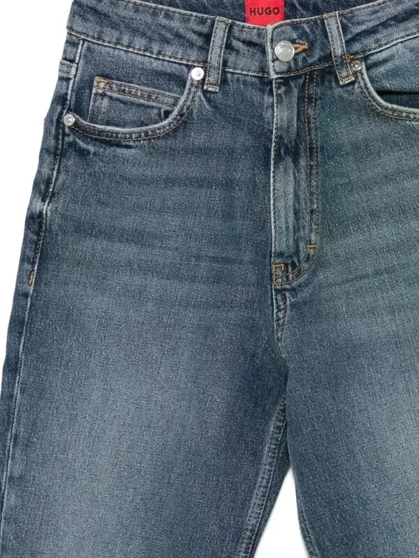 Hugo High-waisted Straight Leg Jeans