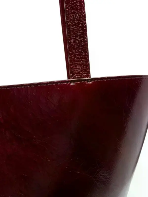 Jacquemus Le Bambola Moyen Leather Bucket Bag - Red