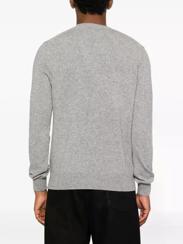 Play Comme Des Garcon Heart-embellished V-neck Sweater