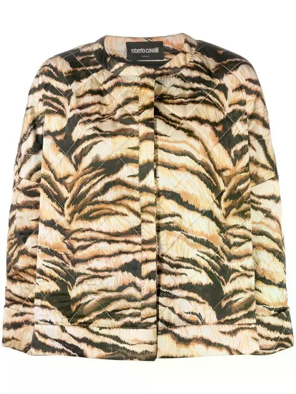 Roberto Cavalli Animal-print Jacket - Neutrals