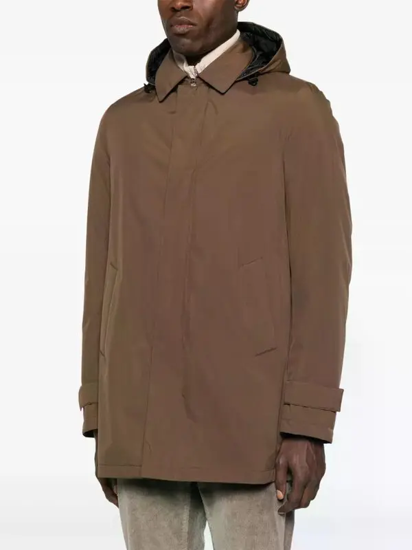 Herno Hooded Jacket - Brown