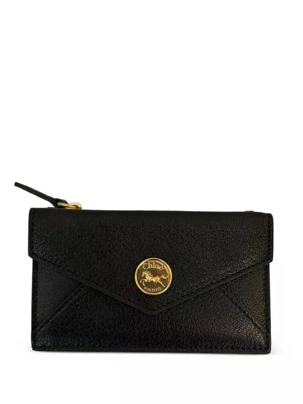 Chloé Small Envelope Zip-fastening Coin Purse - Black