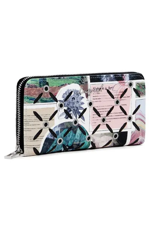 Desigual Grommet Zip-around Wallet