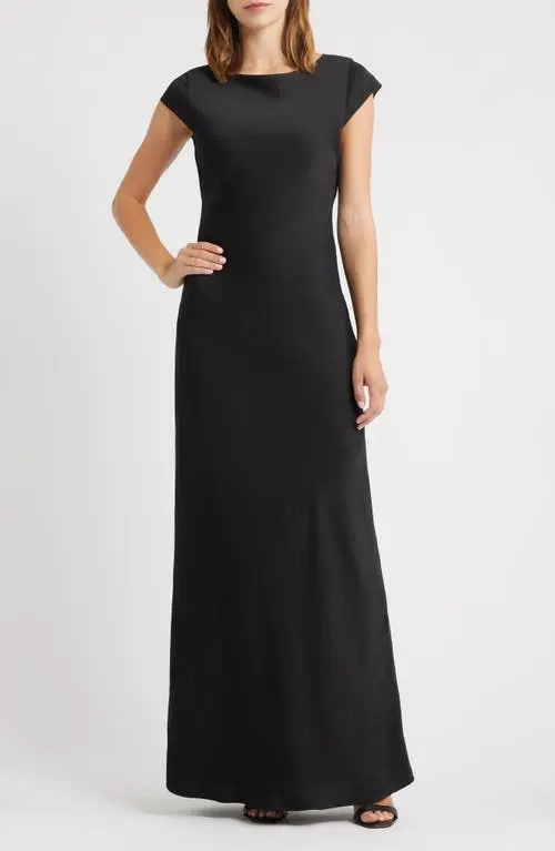 WAYF Johanna Open Back Gown