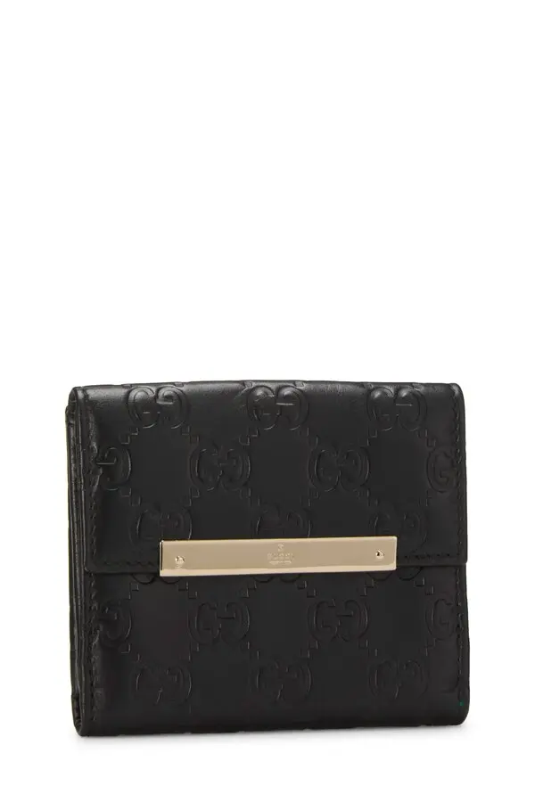 Gucci Ssima French Flap Wallet