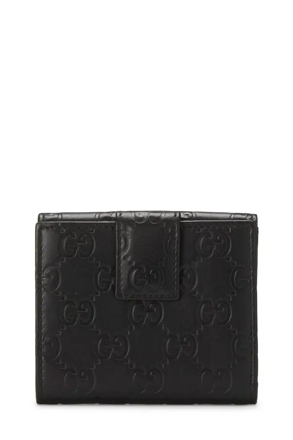 Gucci Ssima French Flap Wallet