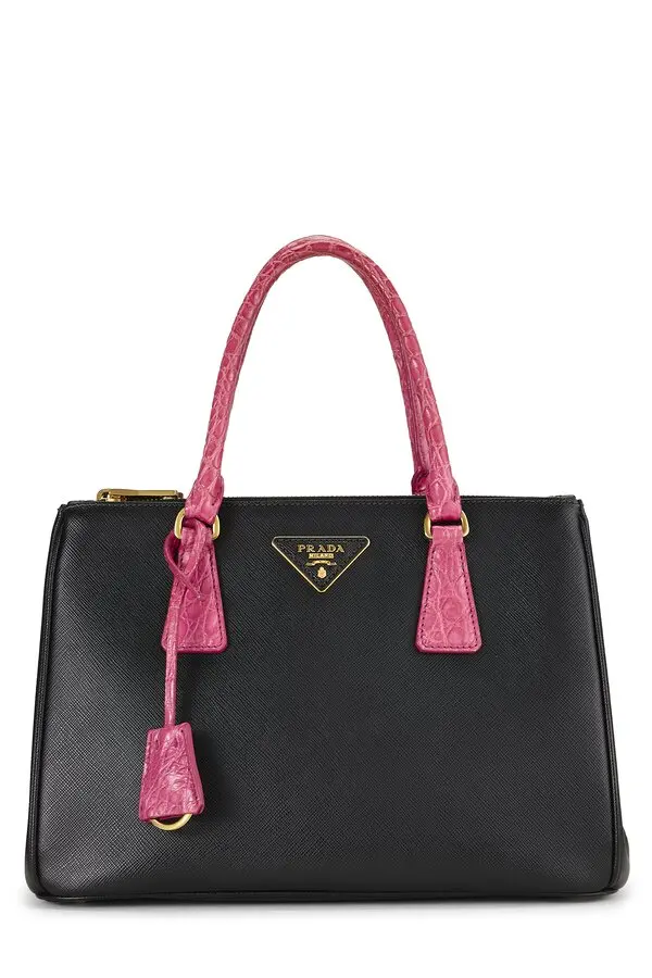 Prada Saffiano Galleria Tote - Black