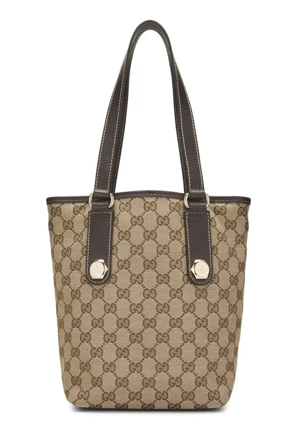 Gucci Original Gg Canvas Flat Vertical Tote