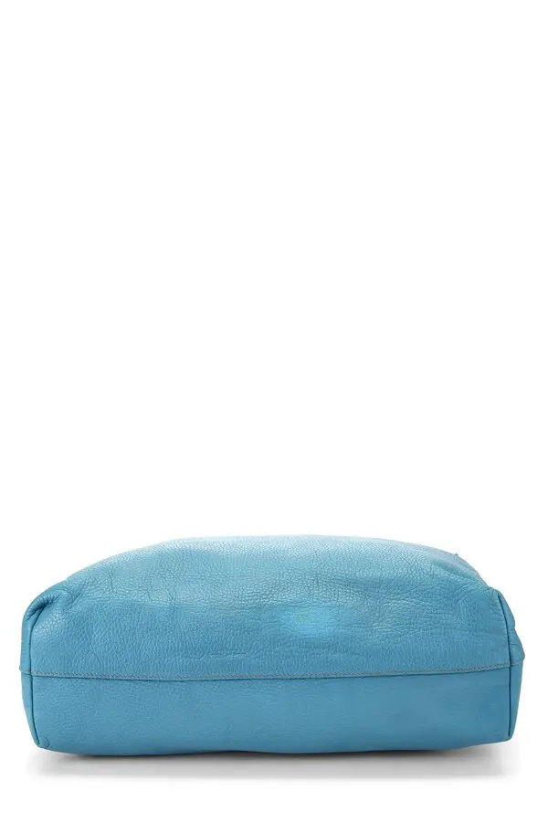 Prada Vitello Daino Shopping Tote - Blue