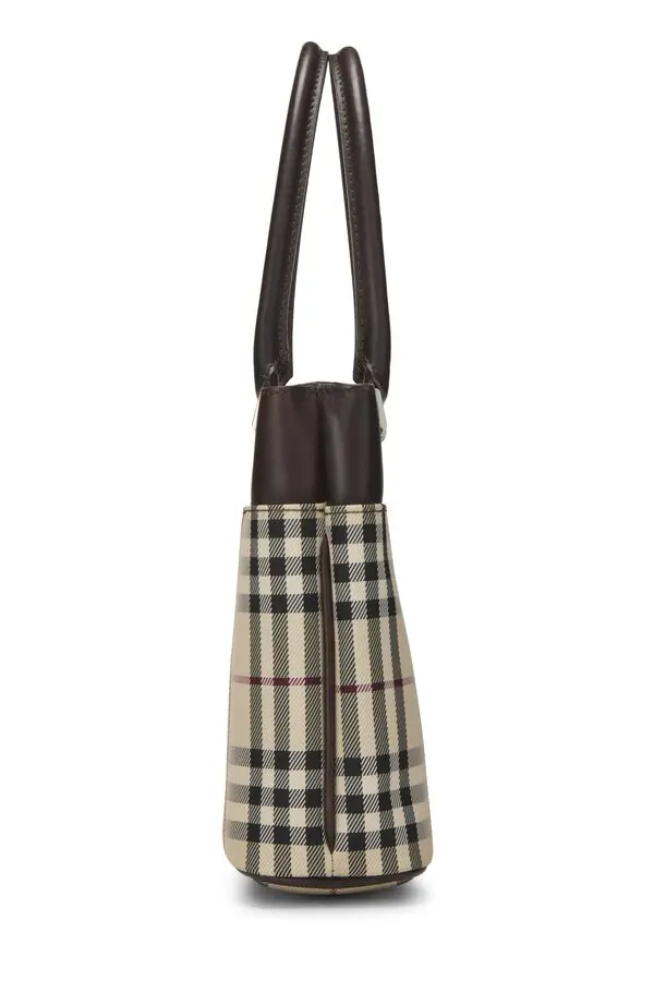 Burberry Check Nylon Handbag
