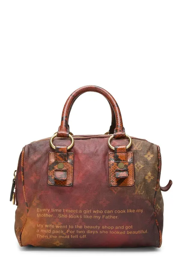 LOUIS VUITTON Richard Prince Jokes Crazy Bag - Red
