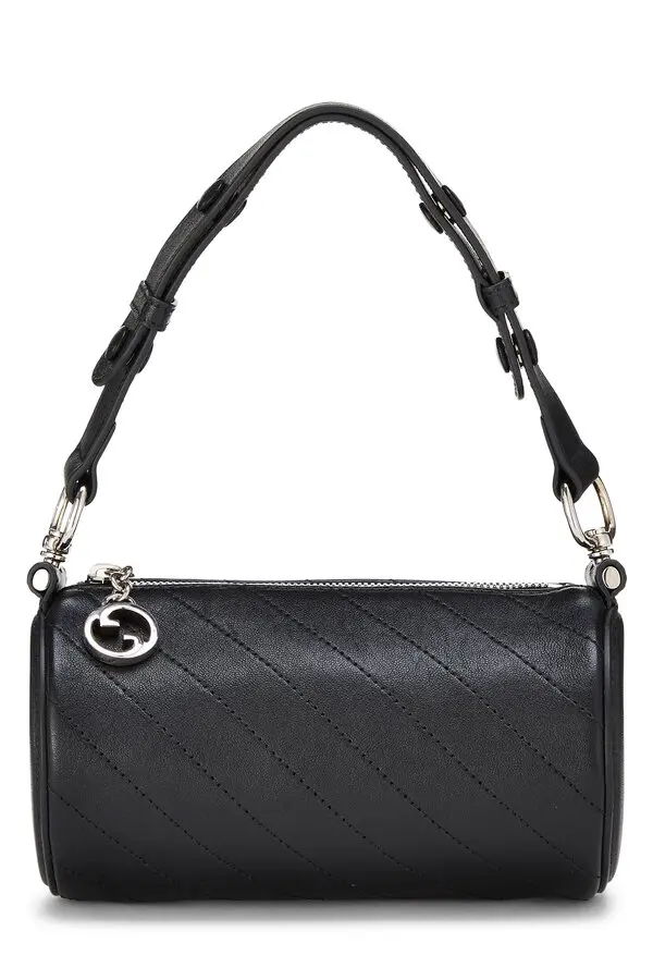 Gucci Leather Blondie Barrel Bag - Black