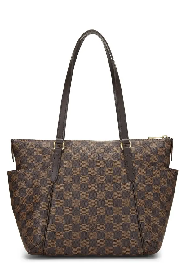 LOUIS VUITTON Damier Ebene Totally Nm Tote - Brown