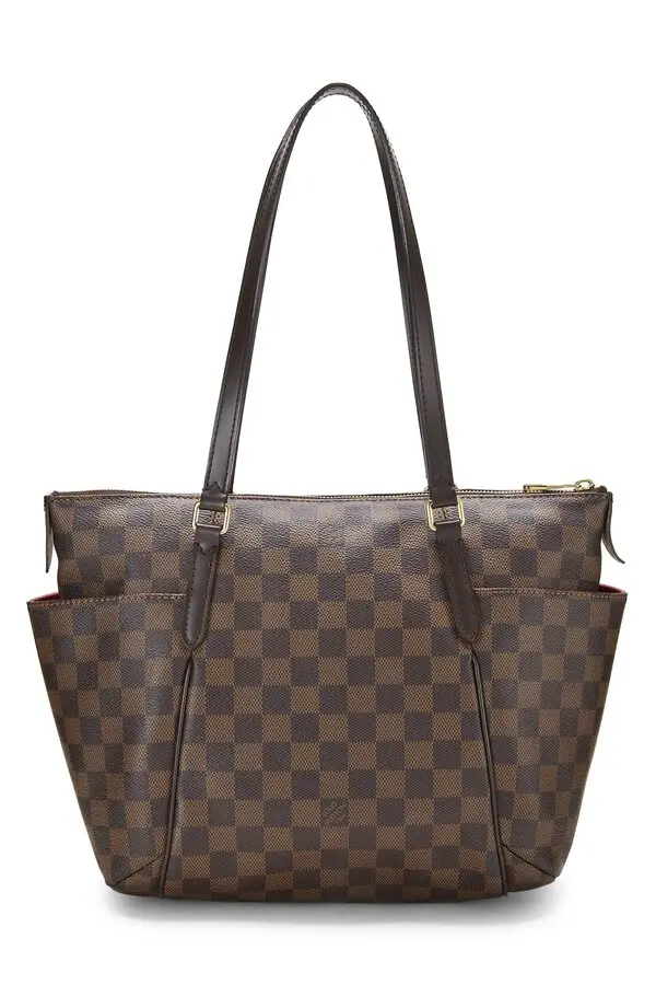LOUIS VUITTON Damier Ebene Totally Nm Tote - Brown