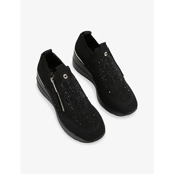 Carvela High-rise Knitted Trainers