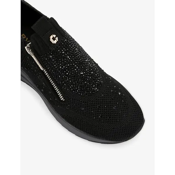 Carvela High-rise Knitted Trainers