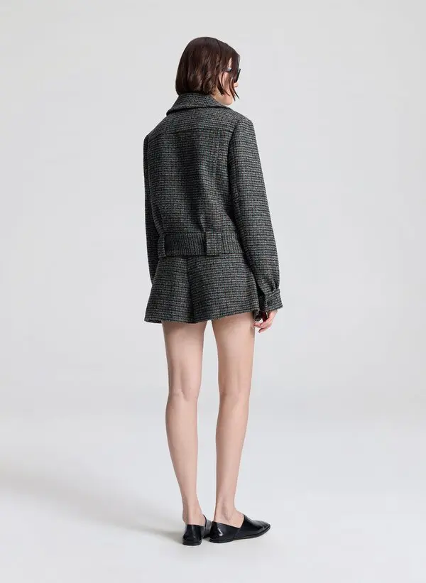 A.L.C. Chase Tweed Jacket - Cognac/forest