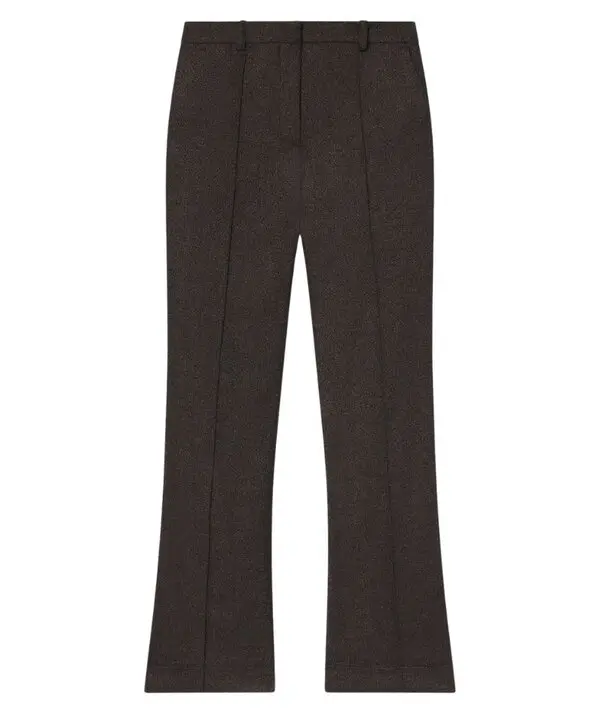 A.L.C. Max Wool Marled Tailored Pant - Ganache