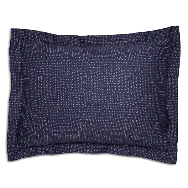 SCHLOSSBERG Erin Sateen King Sham - Navy Bleu