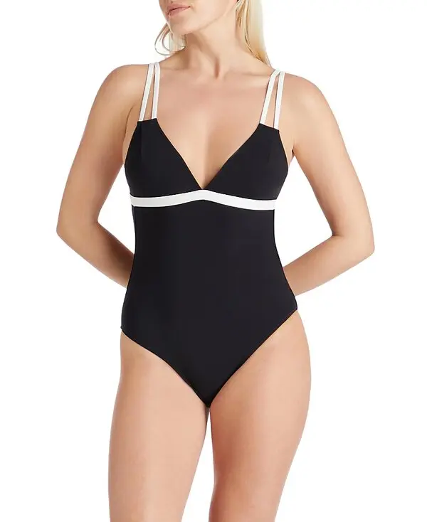 VALIMARE Aruba Double Strap One-piece Swimsuit - Black