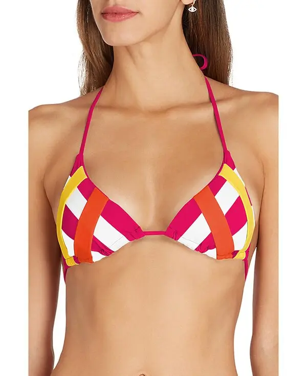 VALIMARE Ibiza Bandage Triangle Bikini Top - Fuscia