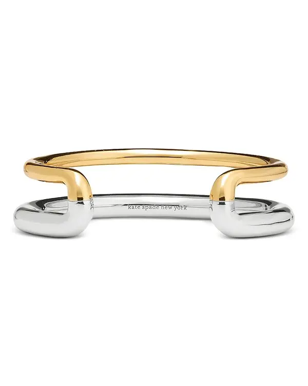 Kate Spade New York Interlock Cuff Bangle - Two Tone