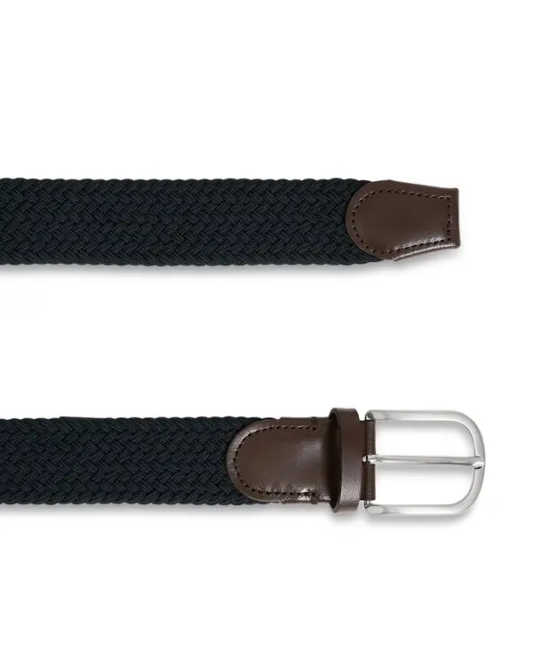 REISS Woven Belt - Navy