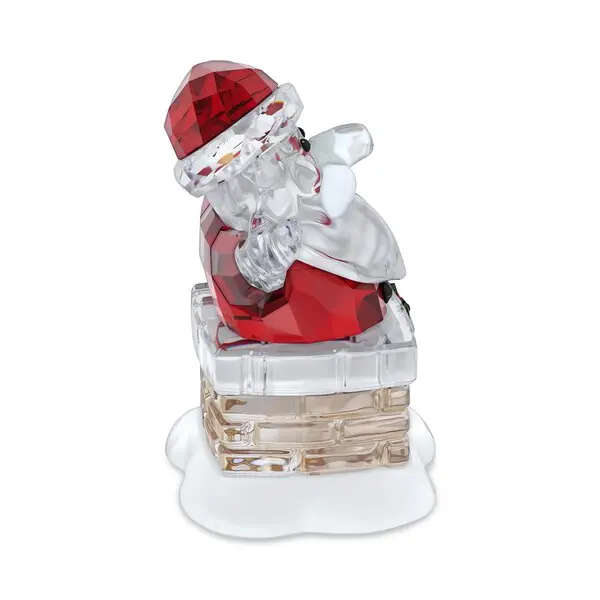 SWAROVSKI Holiday Cheers Santa Claus And Chimney