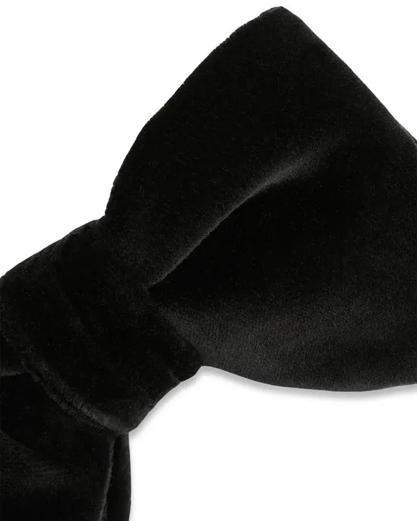 REISS Hike Velvet Bow Tie - Black