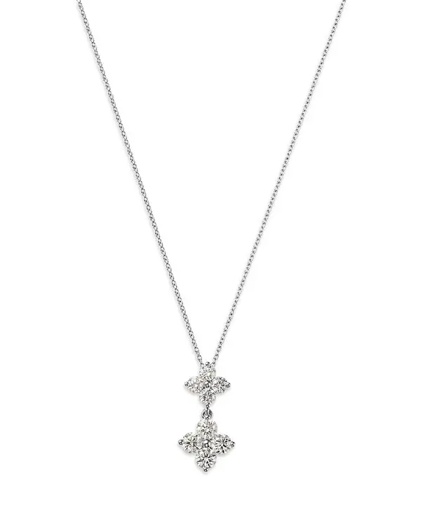 Bloomingdale'S 14k Diamond Pendant Necklace - White Gold